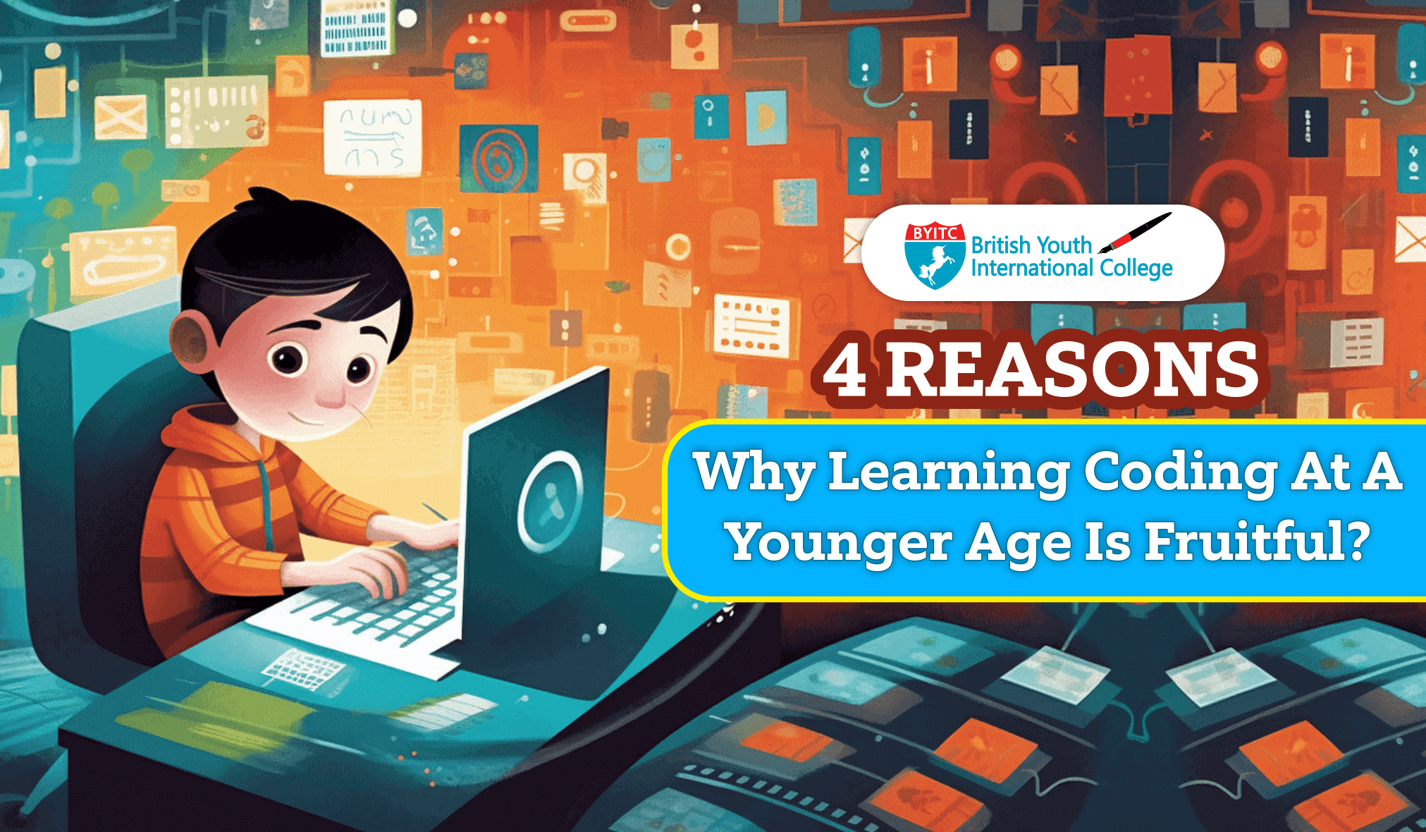Learning coding at a younger age has 4 benefits?